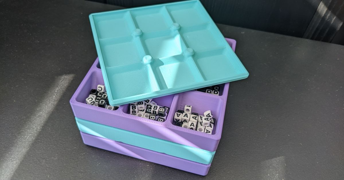 Stackable sorting box by Markus | Download free STL model | Printables.com Stackable sorting box by Markus | Download free STL model | Printables.com