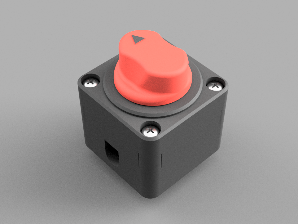 Battery Isolator Switch Housing by mrusk | Download free STL model ...