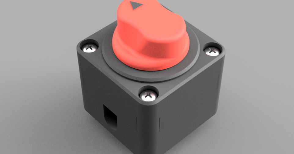Battery Isolator Switch Housing by mrusk | Download free STL model ...