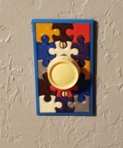 Puzzle Light Switch Plate by Ken | Download free STL model | Printables.com