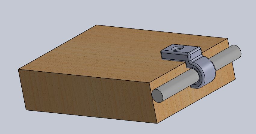 Cable clip for edge mount by Erwin | Download free STL model ...