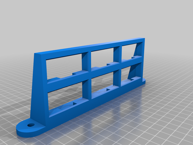 A mount for three each of Adafruit seven segment and Alphanumeric ...