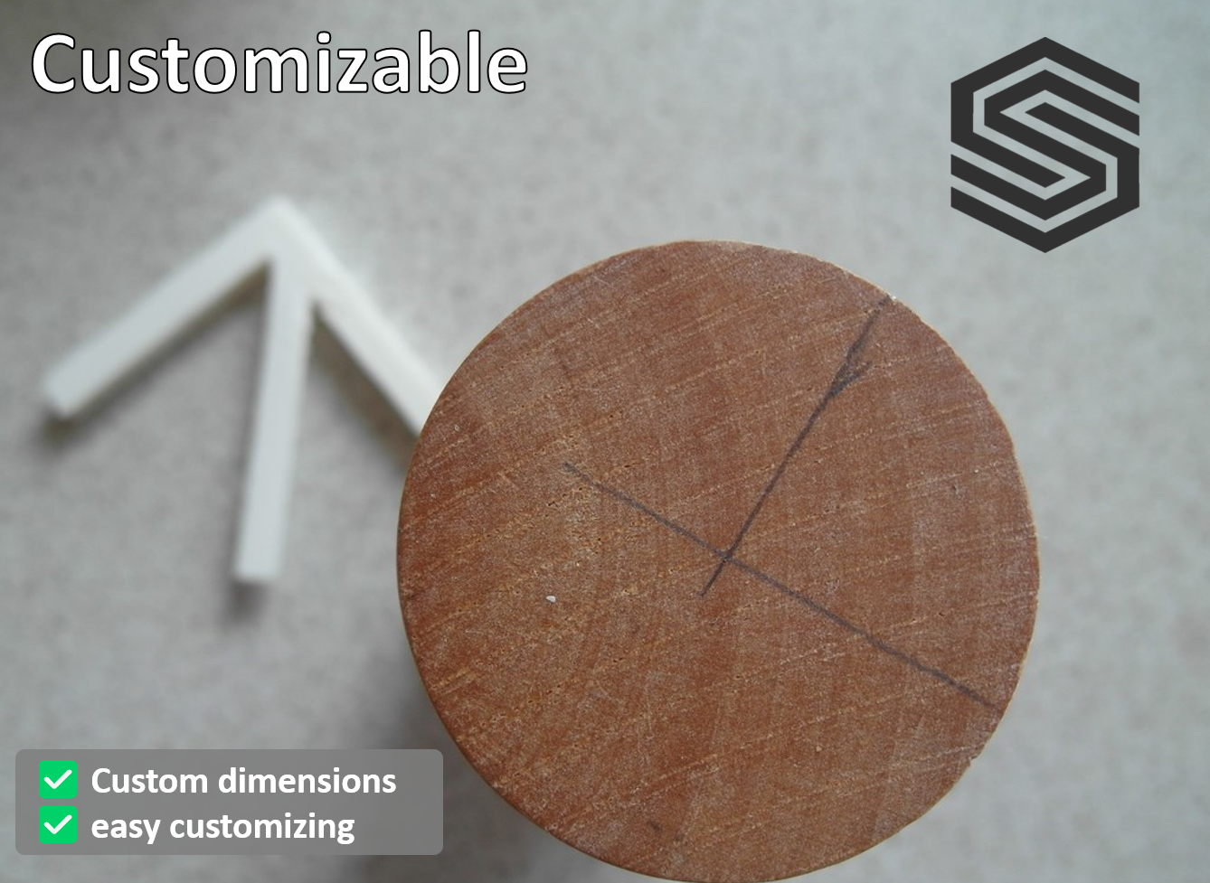 customizable center finder by UniversalMaker | Download free STL model ...