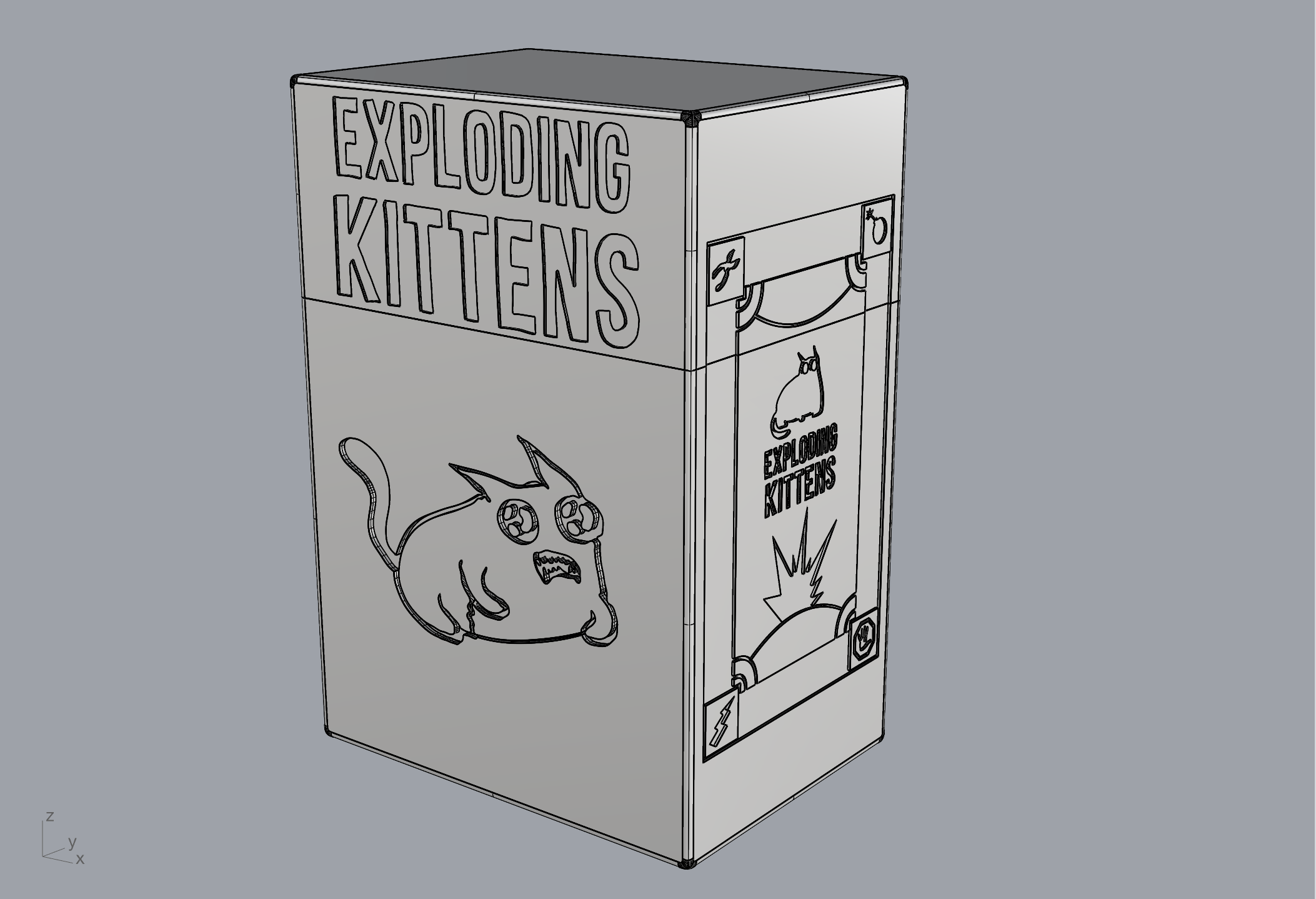 Exploding Kittens BOX von Jasone7149 | Kostenloses STL-Modell ...