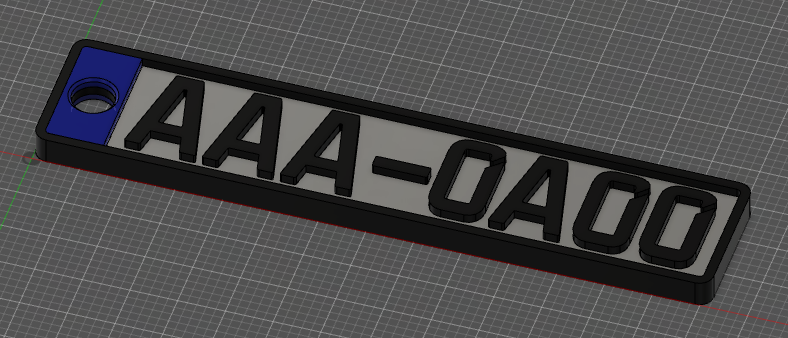 Keychain Mercosul Car License Plate by Vinicius Henrique | Download ...