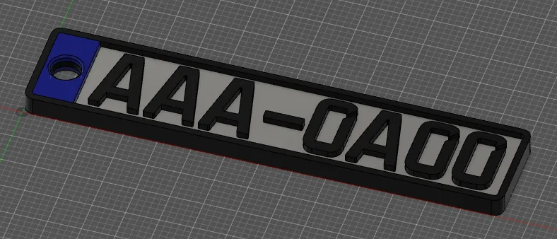 Keychain Mercosul Car License Plate by Vinicius Henrique | Download ...