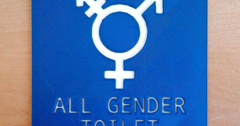 All Gender Toilet Sign by Kowa | Download free STL model | Printables.com