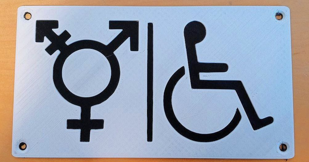 All Gender and Disabled sign by Kowa | Download free STL model ...
