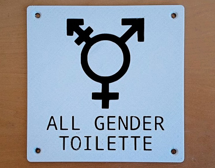 This is an All Gender sign (German language) by Kowa | Download free ...
