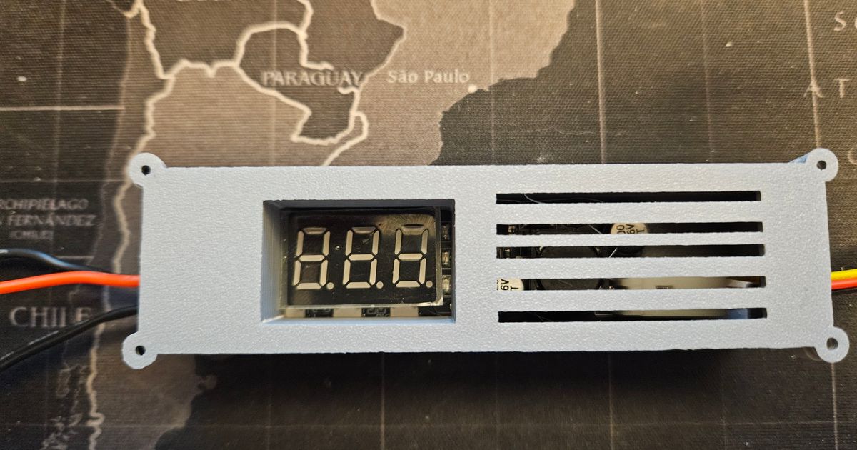 Case for Single 12V PWM 2-3 Wire Fan Temperature Control Speed ...