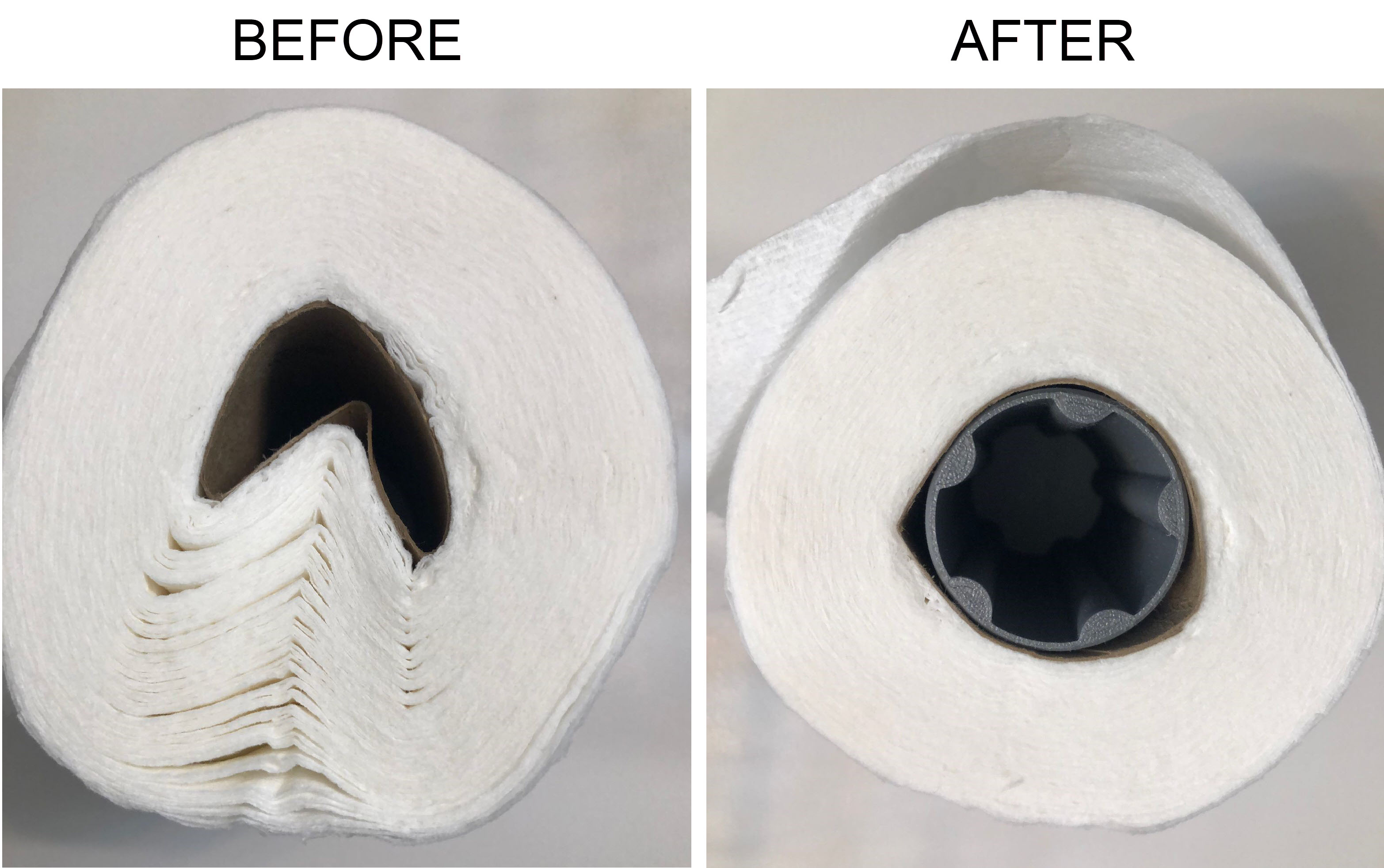 Toilet Paper Spool Fixer (Parametric) by thingamajig | Download free ...