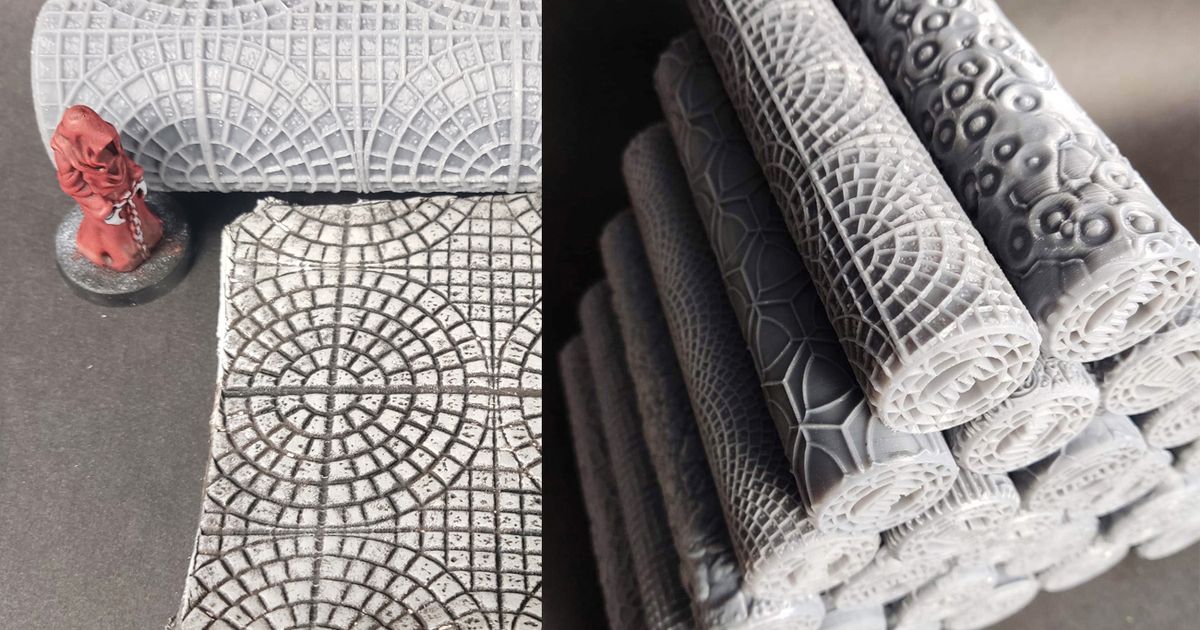 DnD terrain rollers - Tiles by 3Demon's Texture Rollers | Printables Store