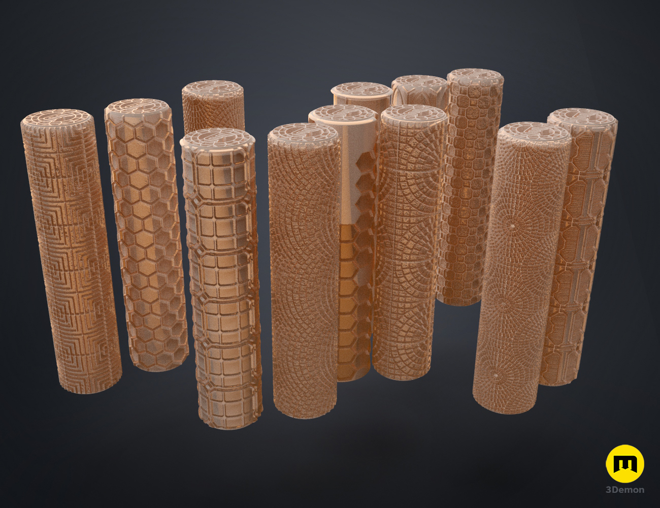 DnD terrain rollers - Tiles by 3Demon's Texture Rollers | Printables Store