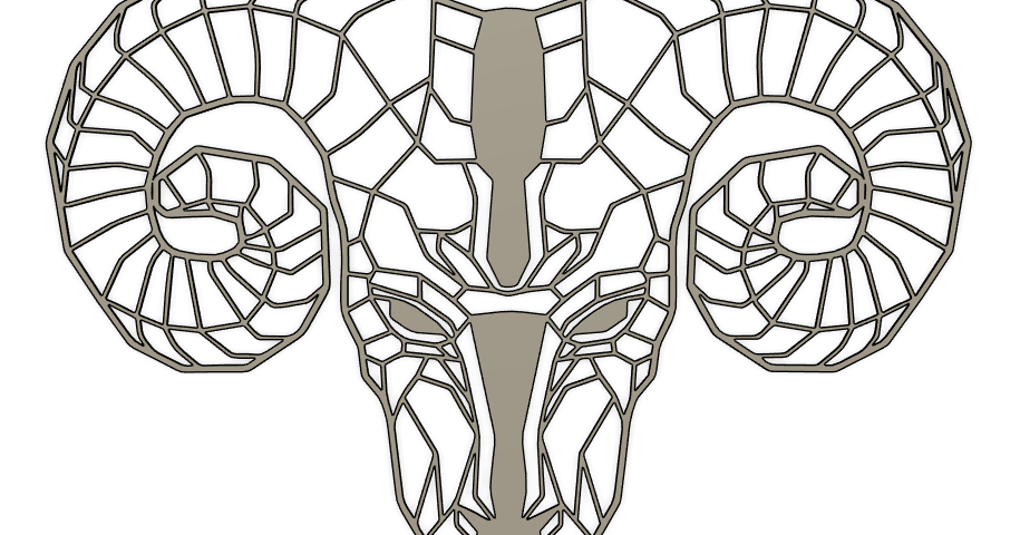 Geometric Ram by Aztairya | Download free STL model | Printables.com