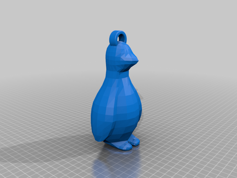 Low Poly Penguin Keychain by dr.dentz | Download free STL model ...