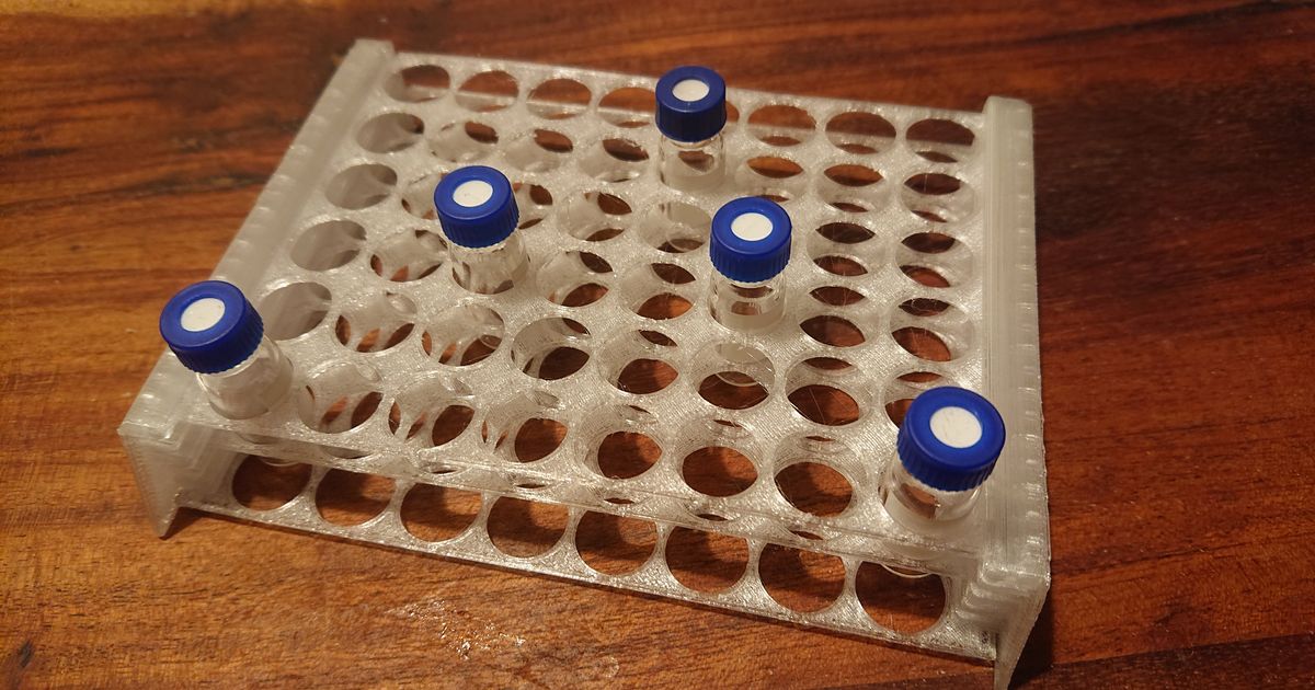 HPLC vial rack (mainly) for Waters sampler plates by Pavel Berka ...