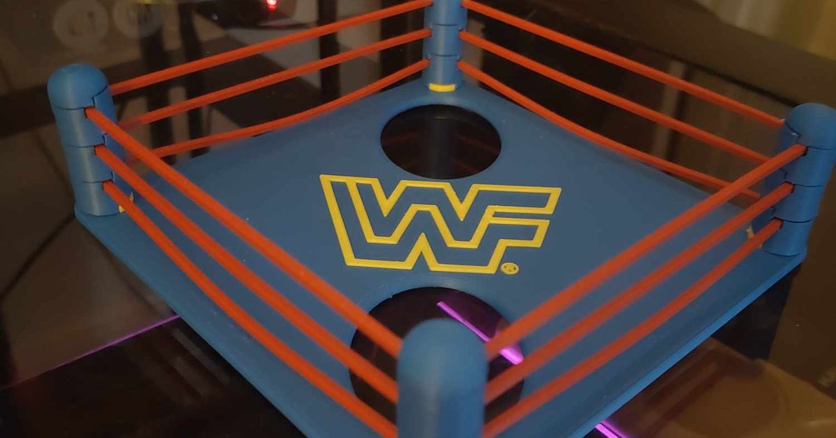 Retro 80's-style WWF / WWE Thumb Wrestling Ring by DM | Download free ...