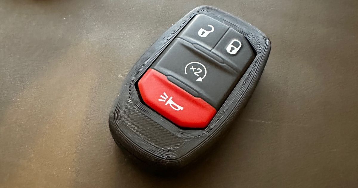 Jeep JL/JT Key Fob - Minimalist by Greenhat | Download free STL model ...