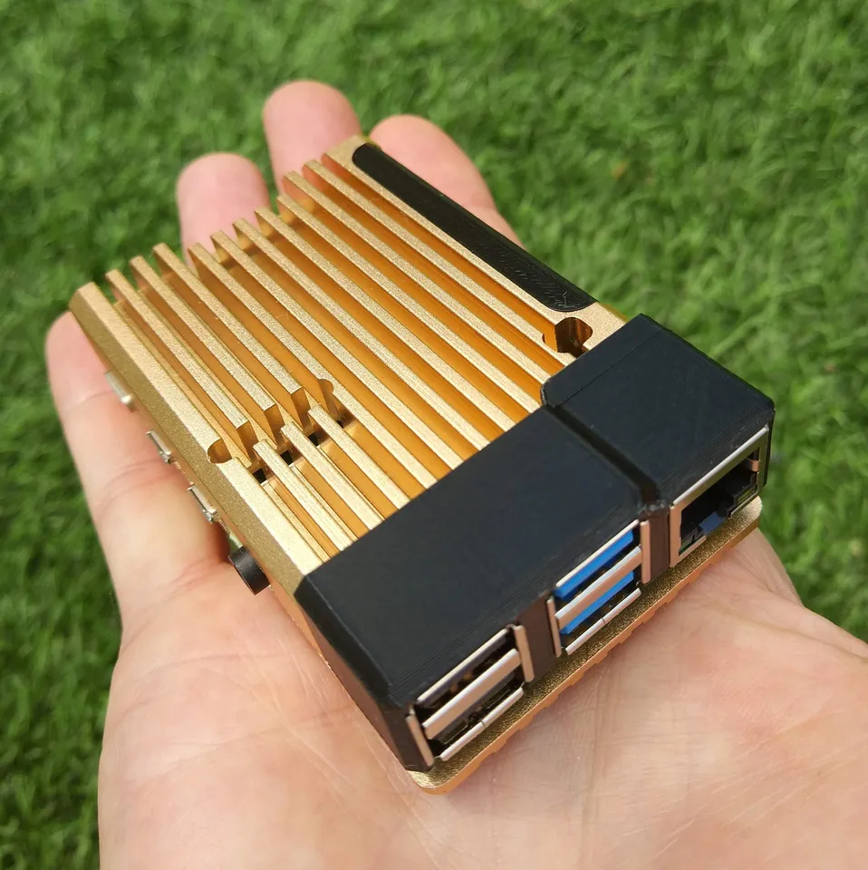 Raspberry Pi 4 ( & Pi 3) Aluminium Heatsink Case - Upgrade Covers by ...