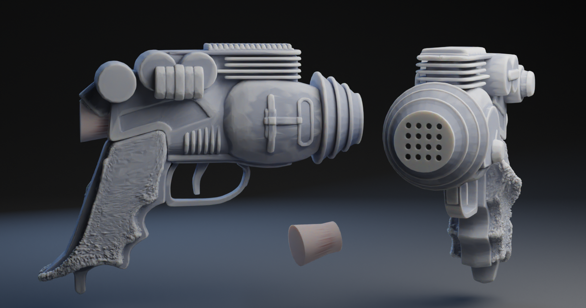 Salt and Pepper Shaker Ray Gun. par Peter Farell | Téléchargez ...