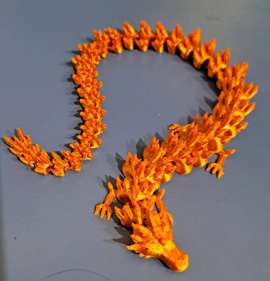 Articulated Crystal Dragon V2 by Matyáš Čistecký | Download free STL ...