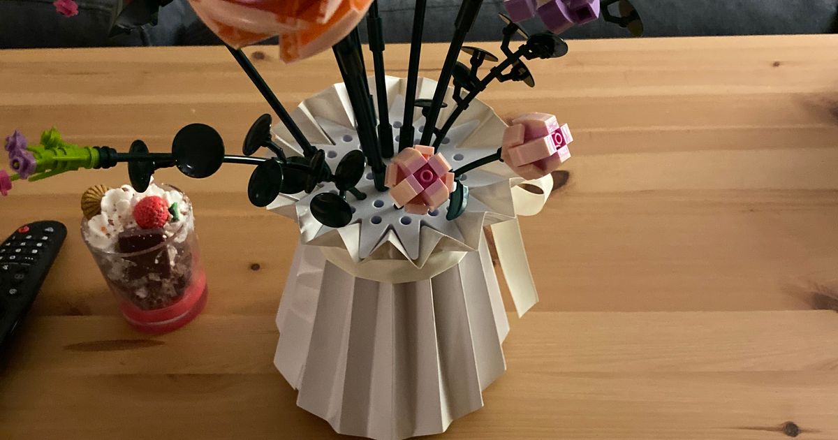 LEGO Flower Pod Holder by JK | Download free STL model | Printables.com