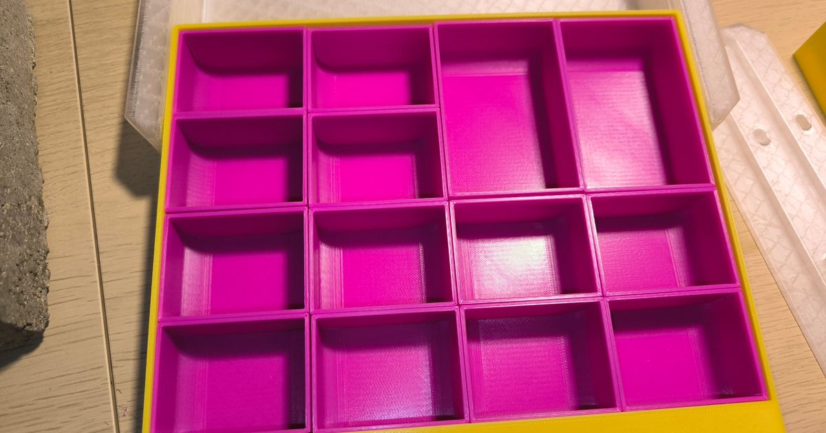 Sort boxes for "Under Desk Drawers" - "Slim Single" by MarkG | Download ...