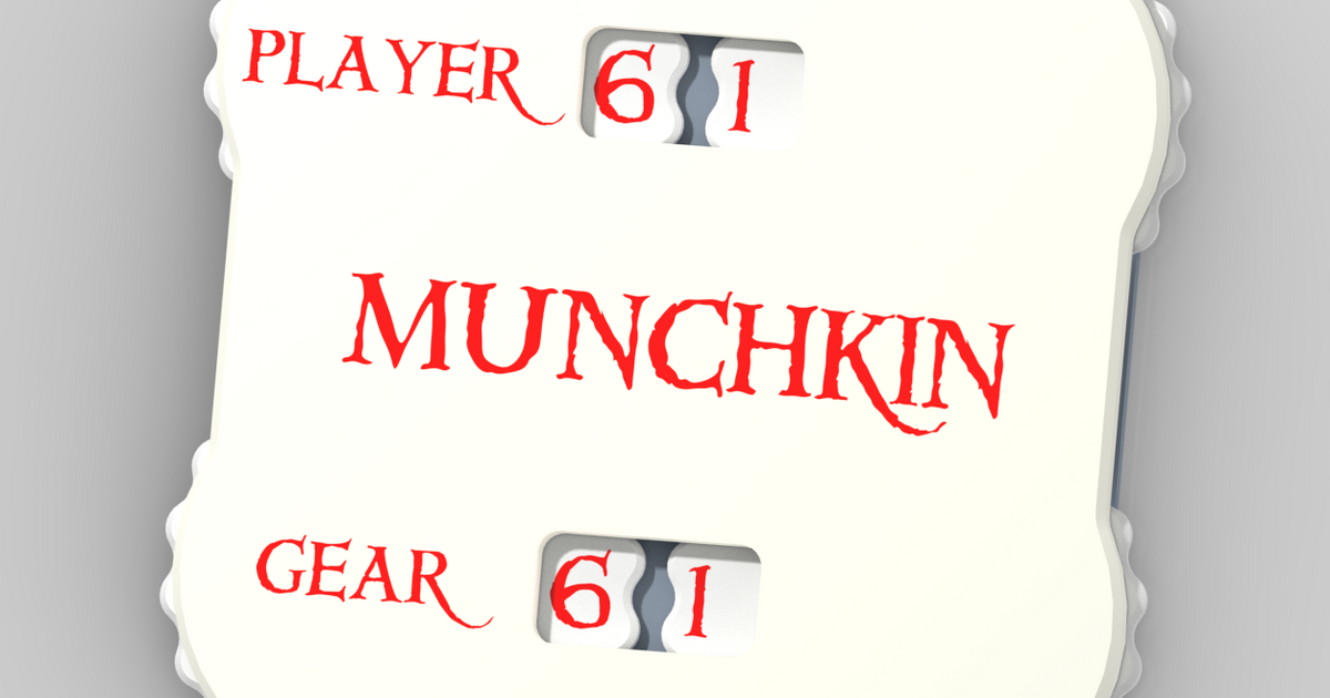 Munchkin level counter von fitsnot | Kostenloses STL-Modell ...