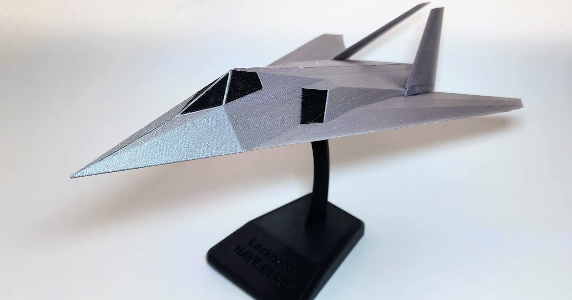 Lockheed Have Blue aircraft (multicolor) by mach3d | Download free STL ...