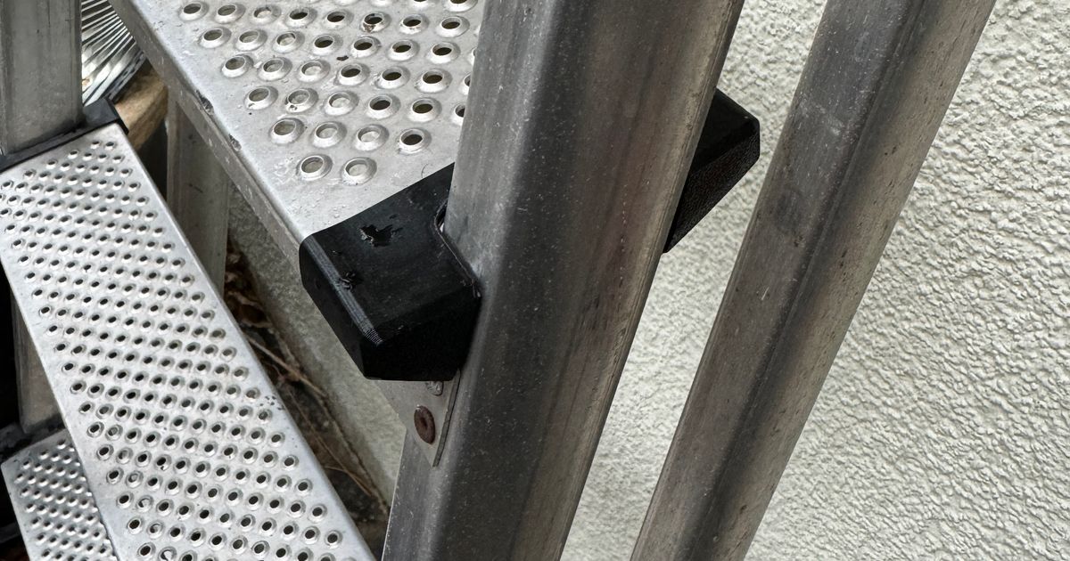 End cap for household ladder steps by UliLac | Download free STL model ...