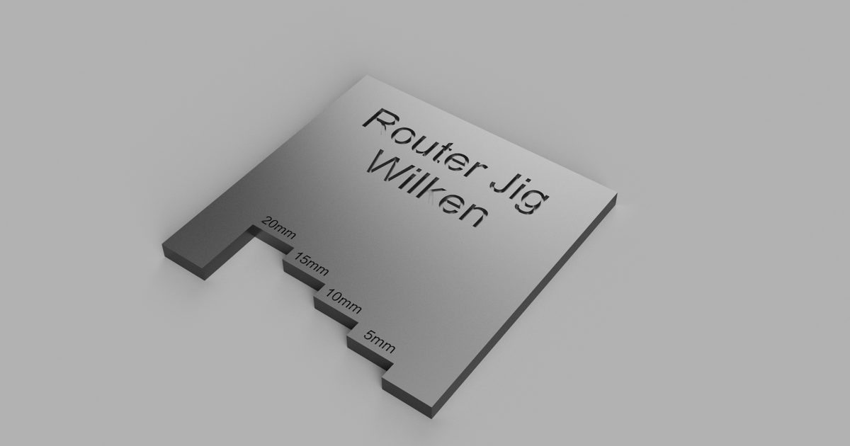 Wilken's Router Table Depth Gauge by Wilken | Download free STL model ...