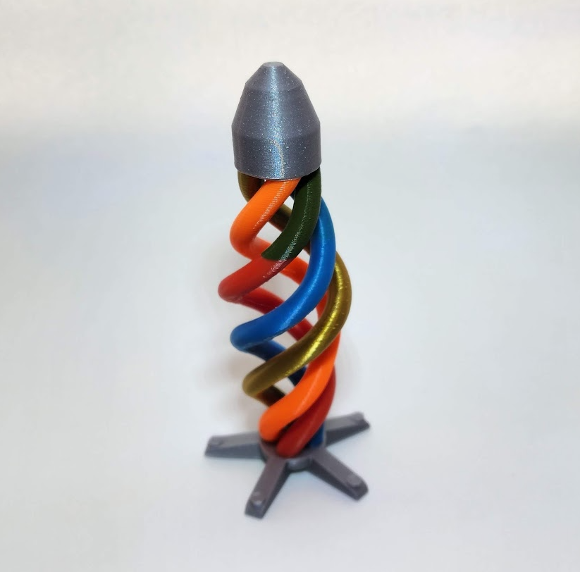 Multicolor spiral torture test by mach3d | Download free STL model ...
