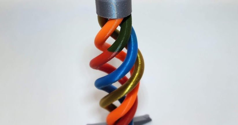 Multicolor spiral torture test by mach3d | Download free STL model ...