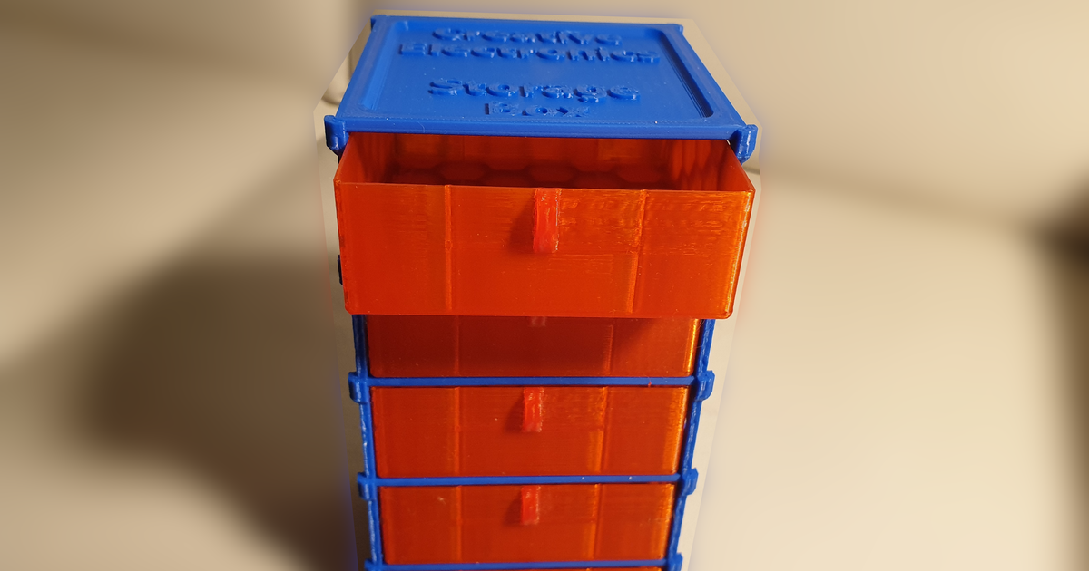 Stackable Storage Box ( Remix ) by Karza | Download free STL model ...