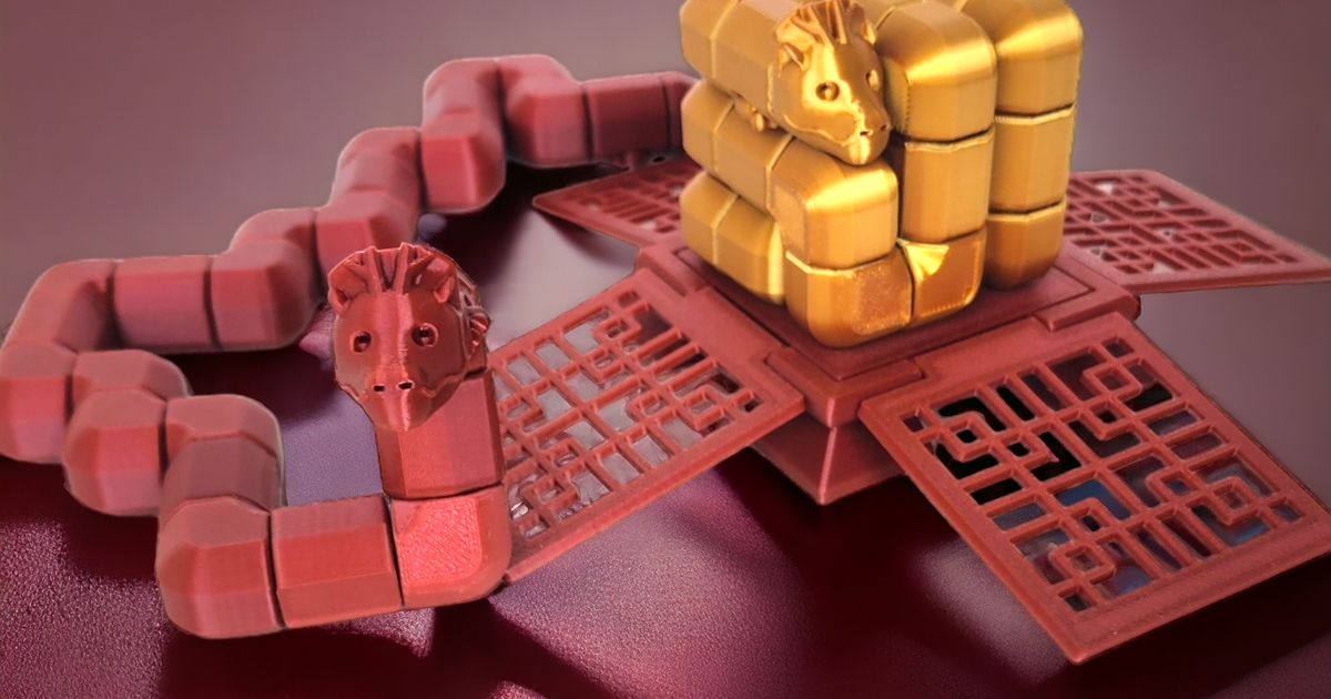 Lucky Dragon Puzzle by jajaum3d | Printables Store