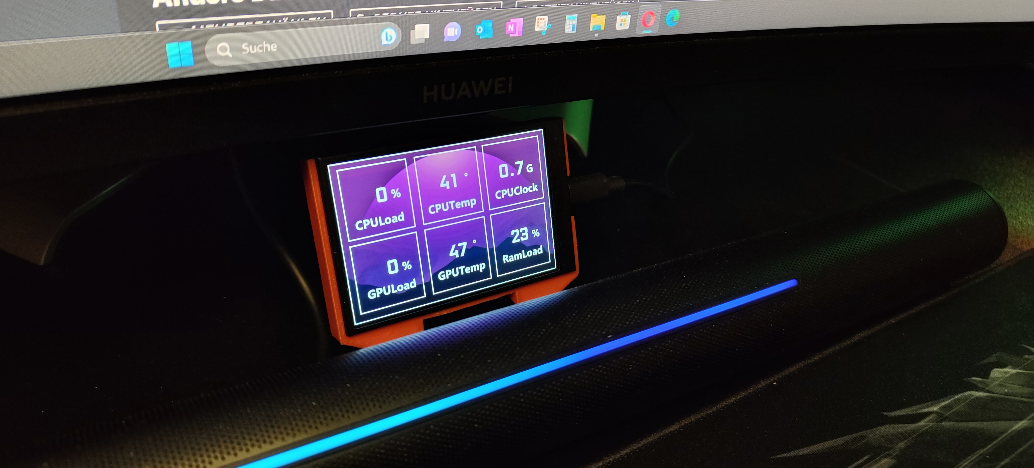 Ständer für einen 3,5 Zoll HW Monitor am Huawei MateView GT by noizOne ...