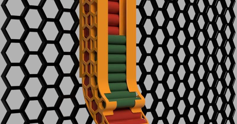 Battery holder for AA+AAA, honeycomb storage wall (HSW) von ORM ...