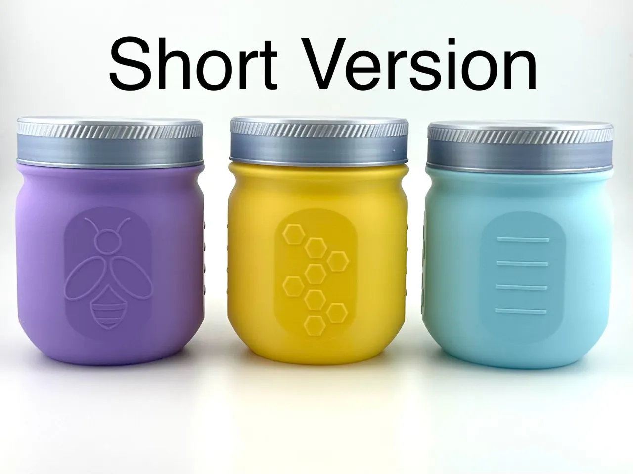 Short Mason Jar with Lid (Vase Mode) by T B | Download free STL model ...