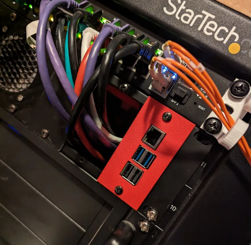 Raspberry Pi 5 mount for modular 2U Rack system (MP-1 Rack) (Single) by ...