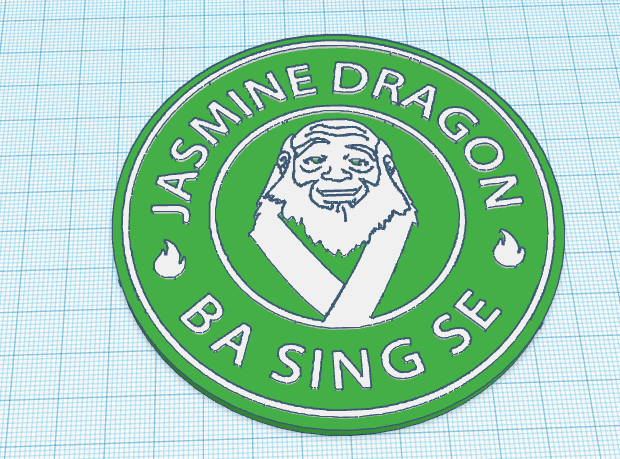 Uncle Iroh/ White Lotus/ Jasmine Dragon coasters set from Avatar The ...