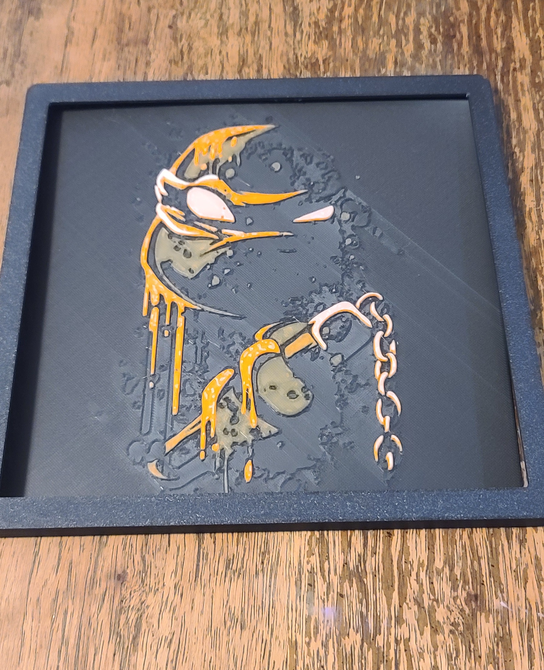 Frame for Ninja turtle Hueforge 200x200 by Dohara | Download free STL ...