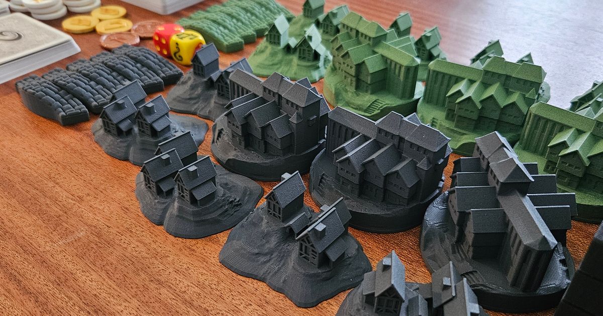 Rivals For Catan 3D City & Settlement by Patriot Designs | Download ...