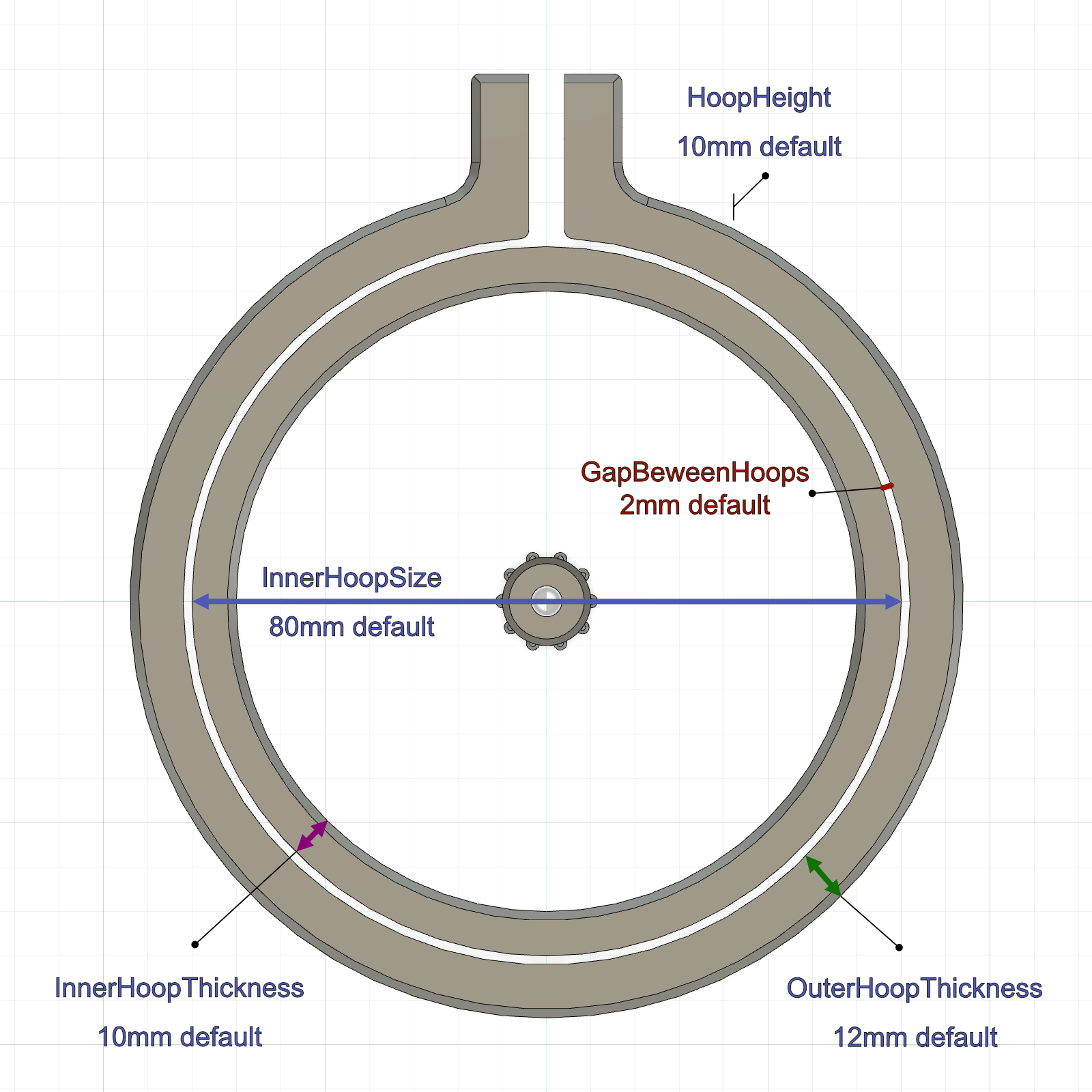 Embroidery Hoop (F360 Parameterized) by rangerer | Download free STL ...