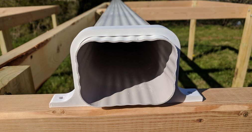 Hydroponic NFT Downspout Horizontal Bracket by threedjd | Download free ...