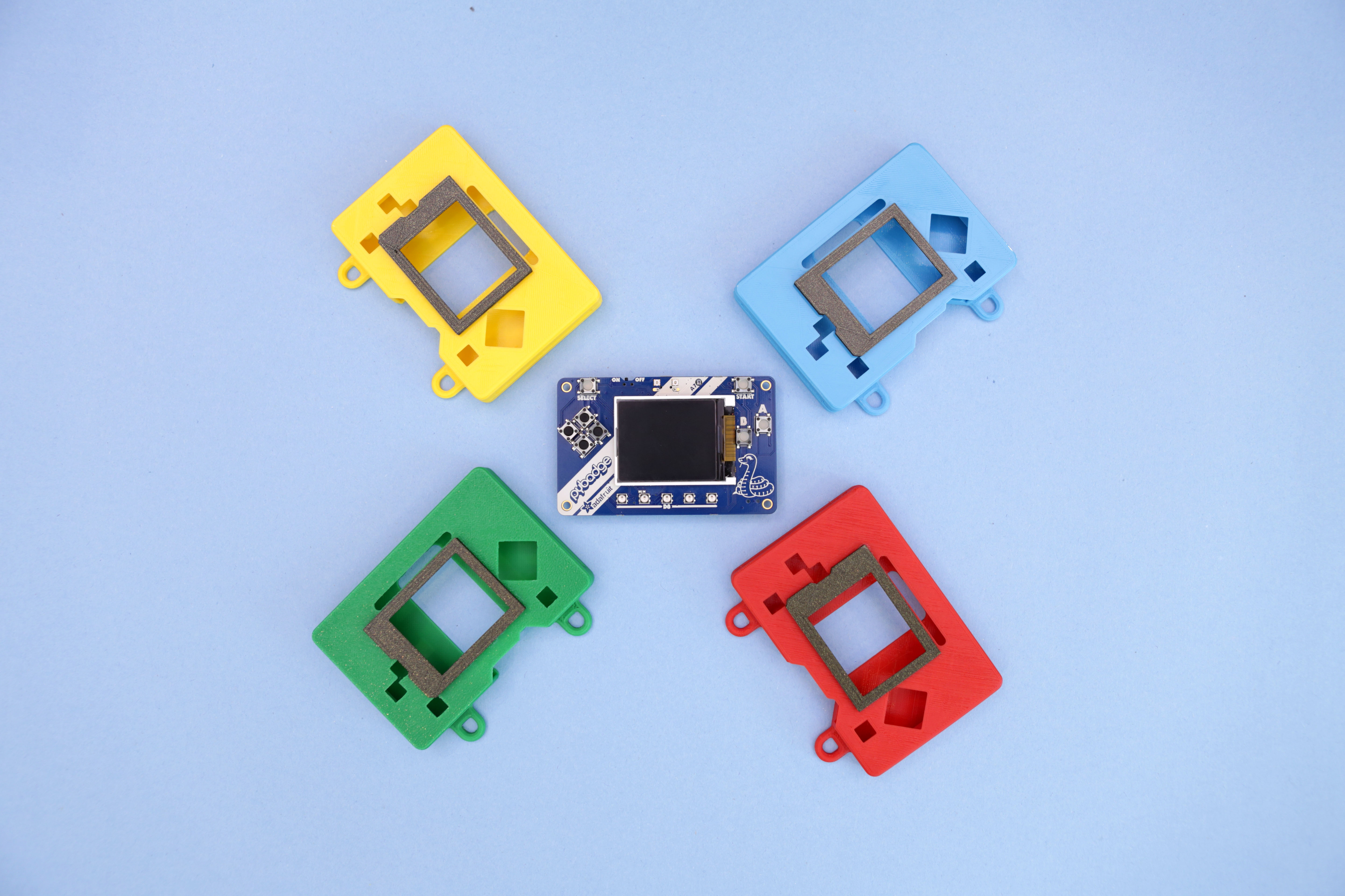 PyBadge FeatherWing Snapfit Case by Adafruit | Download free STL model ...