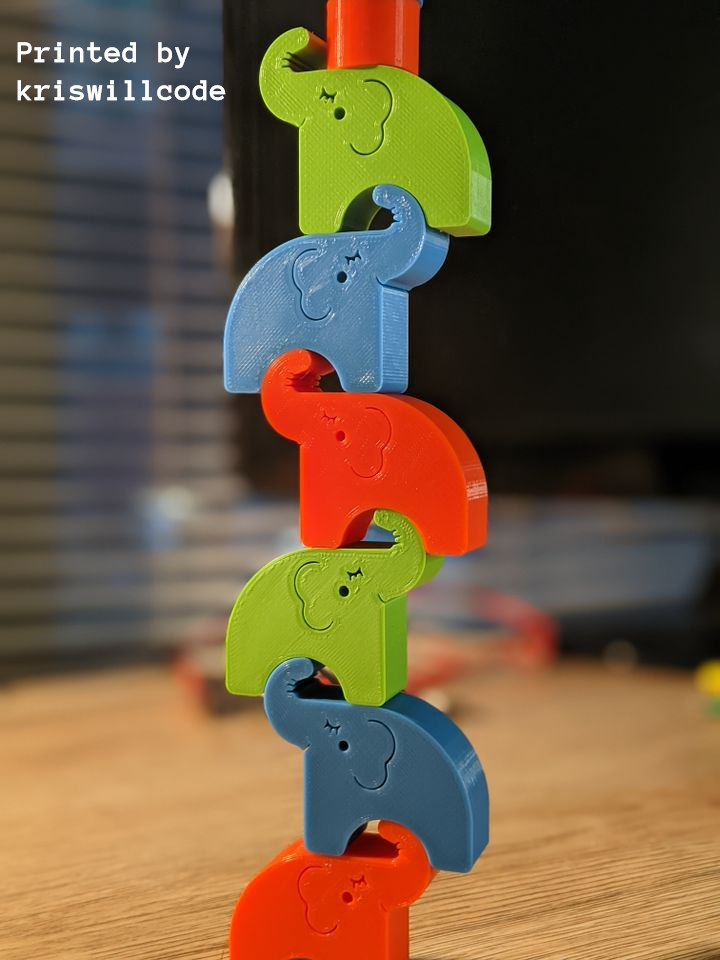 Hoplà - Elephant balancing game by Dema_Design | Download free STL ...