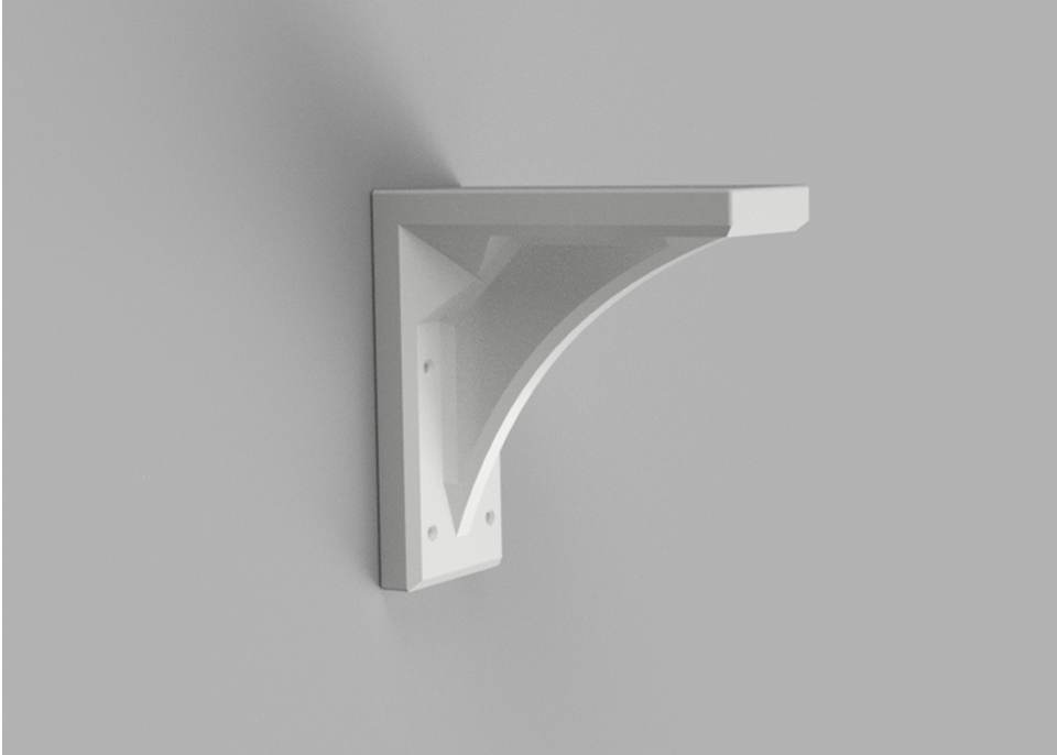 Two-Way Shelf Bracket - 7" x 7" x 3" by automontronic | Download free ...