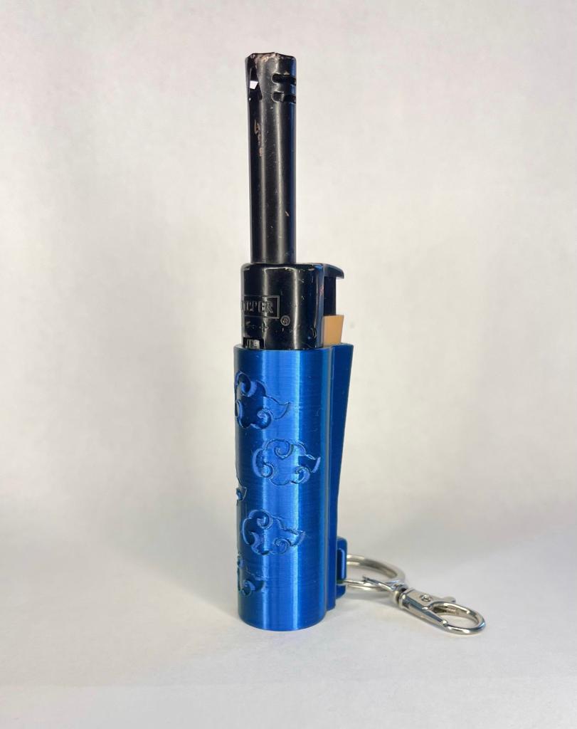 Clipper Lighter Sleeve - Akatsuki Print (w/ Refill hole/Keychain loop ...