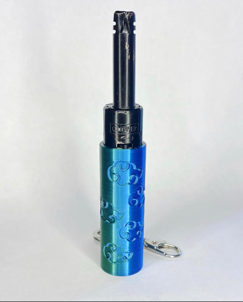 Clipper Lighter Sleeve - Akatsuki Print (w/ Refill hole/Keychain loop ...