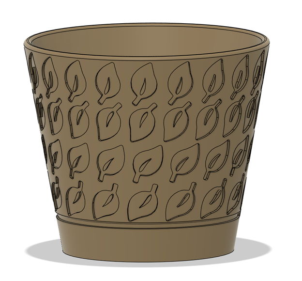 Leaf Plant Pot by Jacob Warner | Download free STL model | Printables.com
